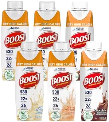 Amazon.com: Boost Very High Calorie Nutritional Drink Variety Pack 8 Fl ...