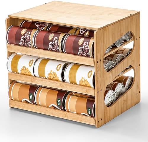 Amazon.com: Aminigram Soup Can Organizer for Pantry, 4 Tier Pantry Can ...