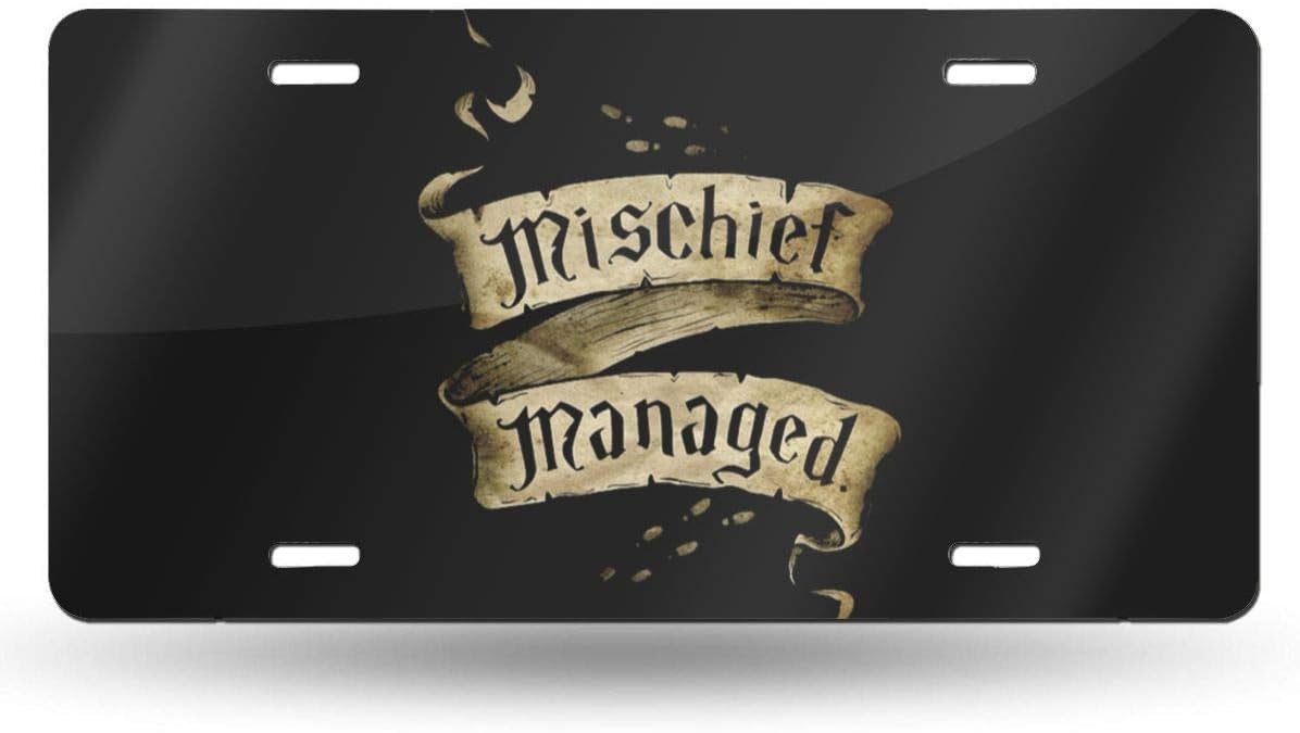 Amazon.com: Anwei Mischief Managed Vintage Novelty Car 6x12 Aluminum ...