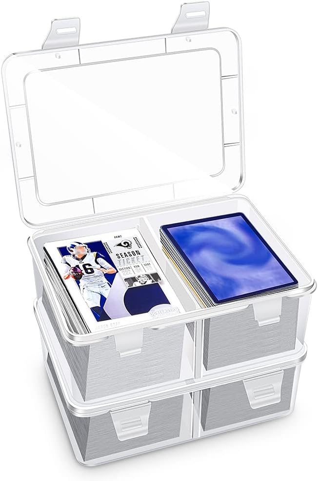 Amazon.com: 300+ Card Case Holder,Trading Card Storage Box Organizer ...
