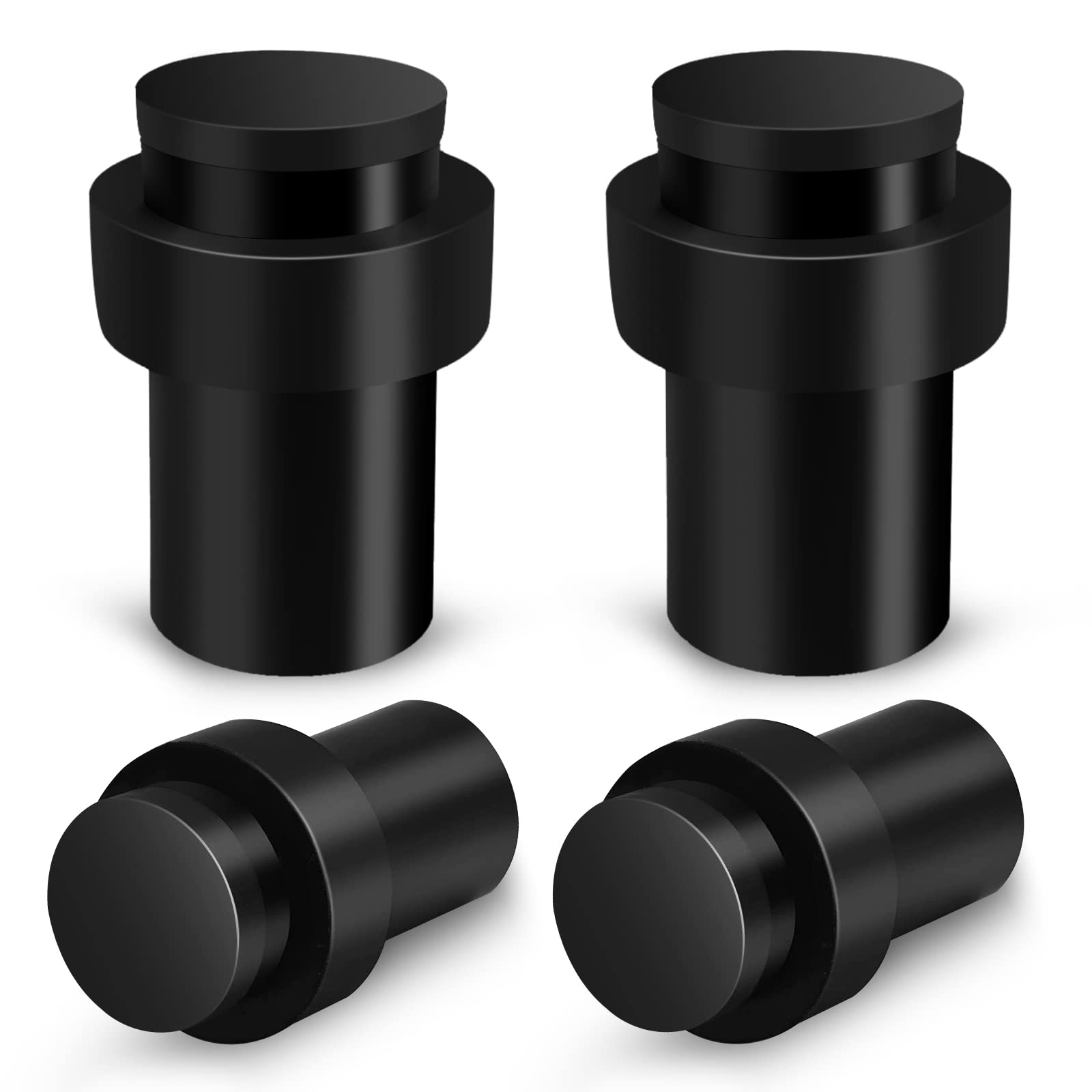 Door Stoppers 4 Pack 65mm Black Door Stop Floor Mounted | Desertcart INDIA