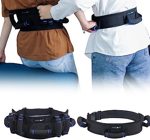 Amazon.com: Gait Belt for Seniors with 7 Handles - Transfer Gate Belts ...