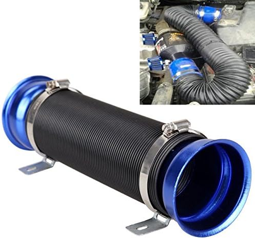 Universal(76mm) Cold Air Intake Flexible Induction Pipe Hose Kit Blue ...