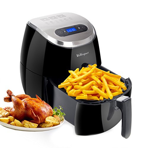 WEWespace Deep Air Fryer 3.7QT, 1350W - Comes with Recipes CookBook ...