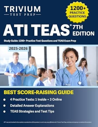 ATI TEAS 7th Edition Study Guide: Practice Test Questions and TEAS Exam ...