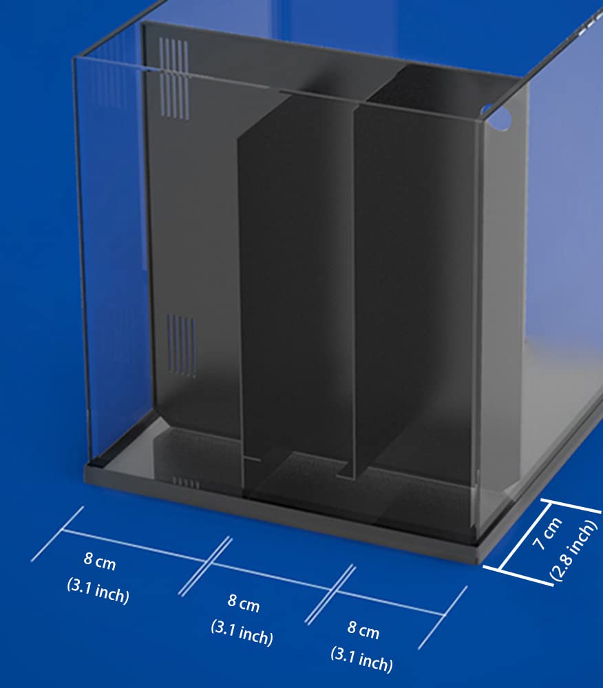 GankPike 12 Gallon Saltwater Aquarium Full Bullnose Shape Low Iron ...