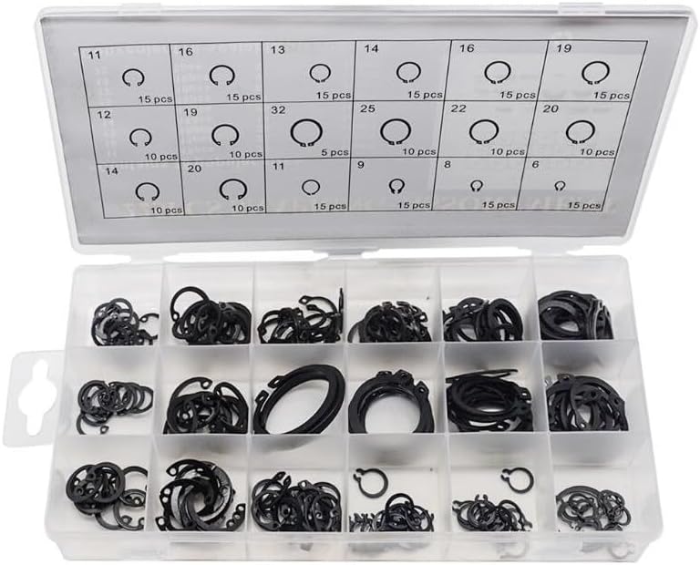 Amazon.com: 225PCS Circlip Set External/Internal Retaining C-type Cir ...