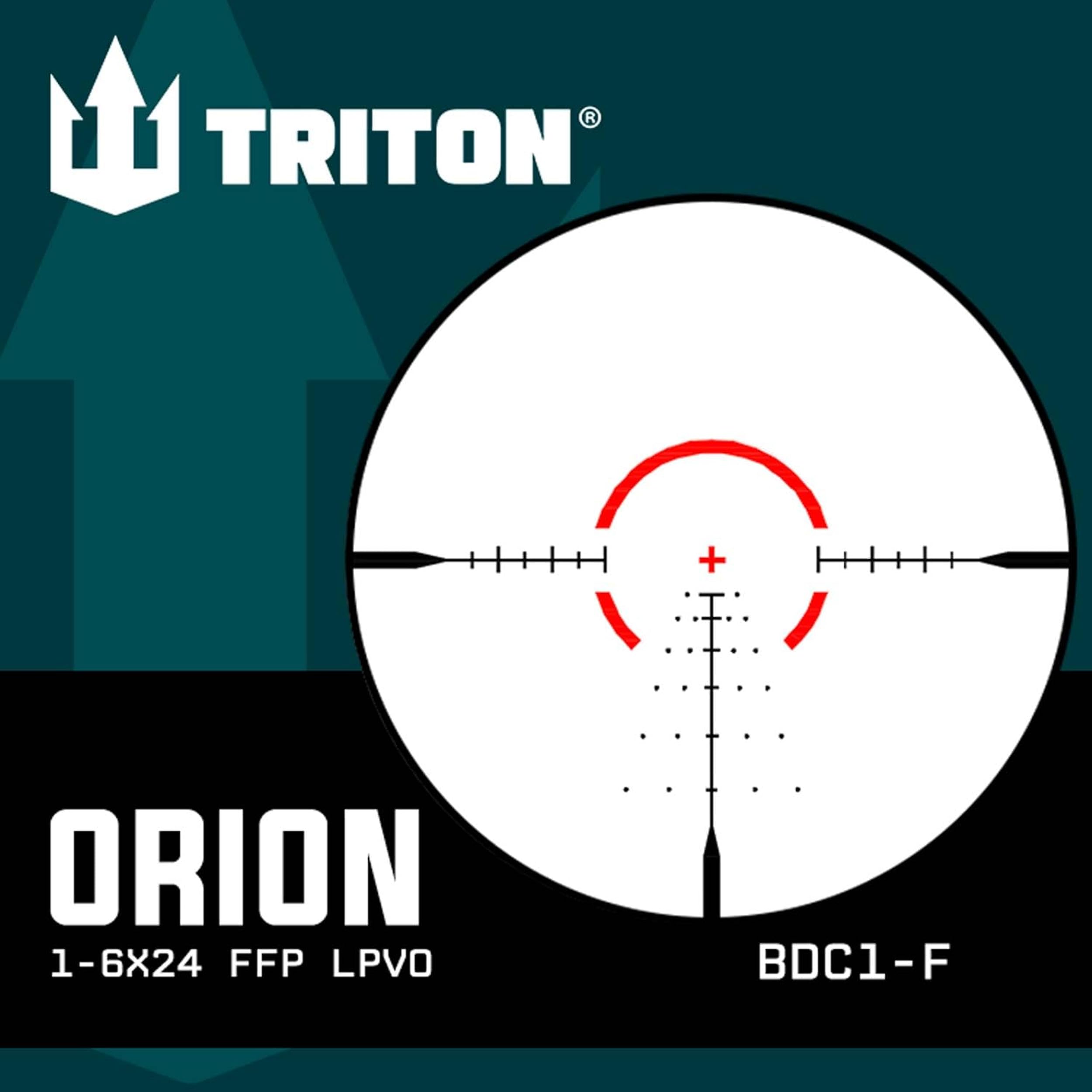 Snapklik.com : Orion 1-6x24 First Focal Plane FFP LPVO Rifle Scope BDC1 ...