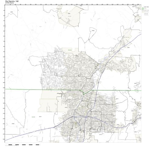 Rio Rancho, NM ZIP Code Map Laminated: Amazon.com: Office Products
