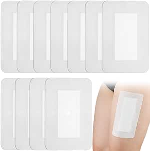 Amazon.com: Breathable Island Dressing Bordered Gauze 4"x6" Adhesive Incision Bandages with Non ...