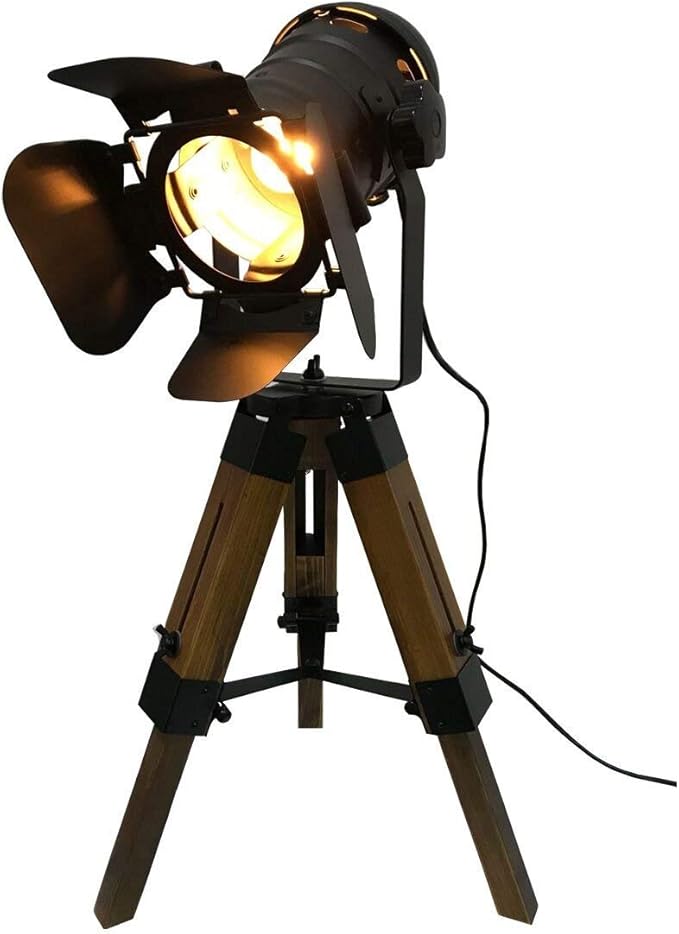 Desk Lamps Adjustable Cinema Table Lamp - Nautical Black Retro Style ...