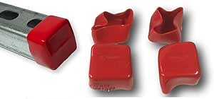 Amazon.com: (QTY 50) Plastic Red End Caps 1-5/8'' for Unistrut Strut ...