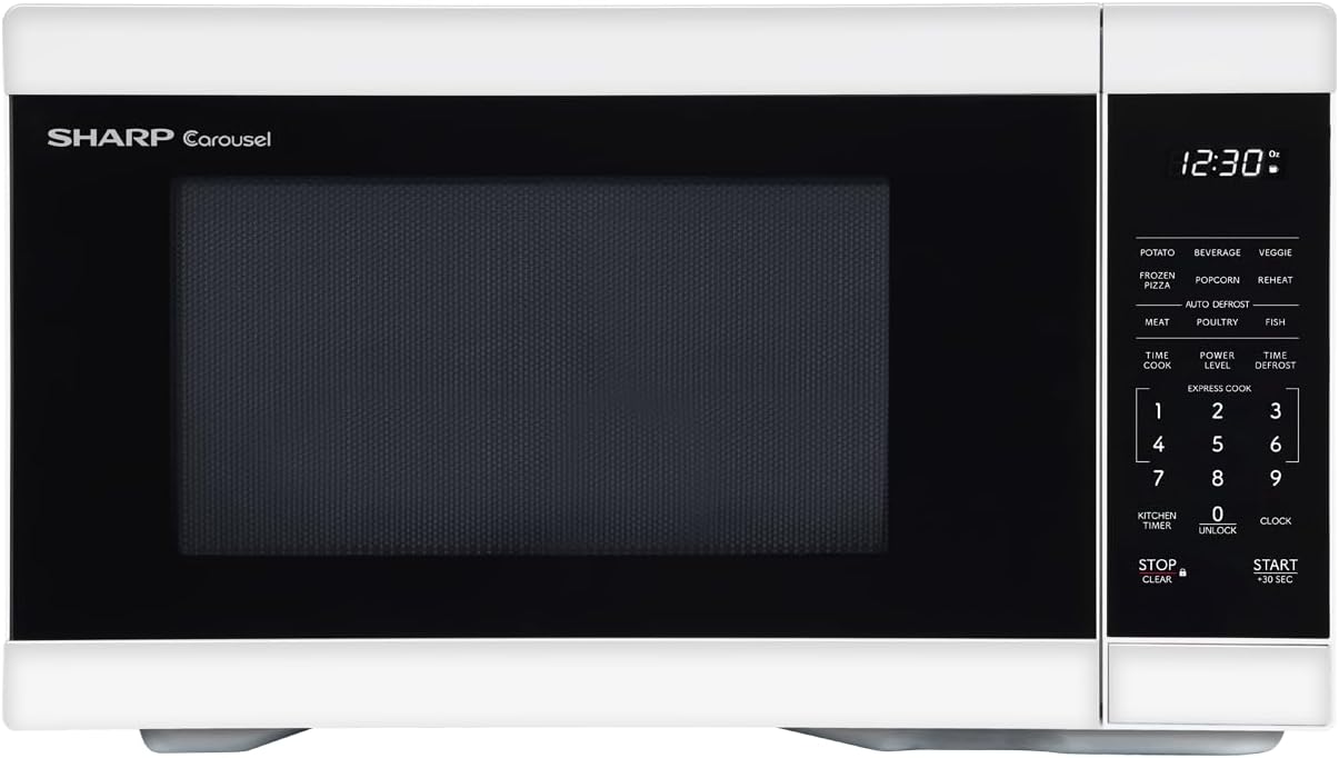 Amazon.com: SHARP Countertop Microwave Oven with Removable 12.4" Carousel Turntable, 1000 Watt ...