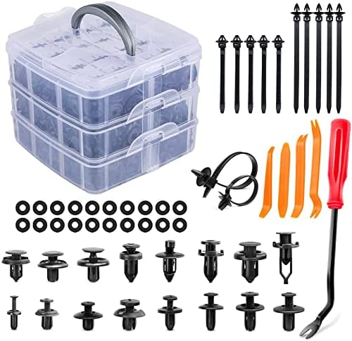 Grapas Automotrices,670 Piezas Clips de Retención de Coche y Removedor ...