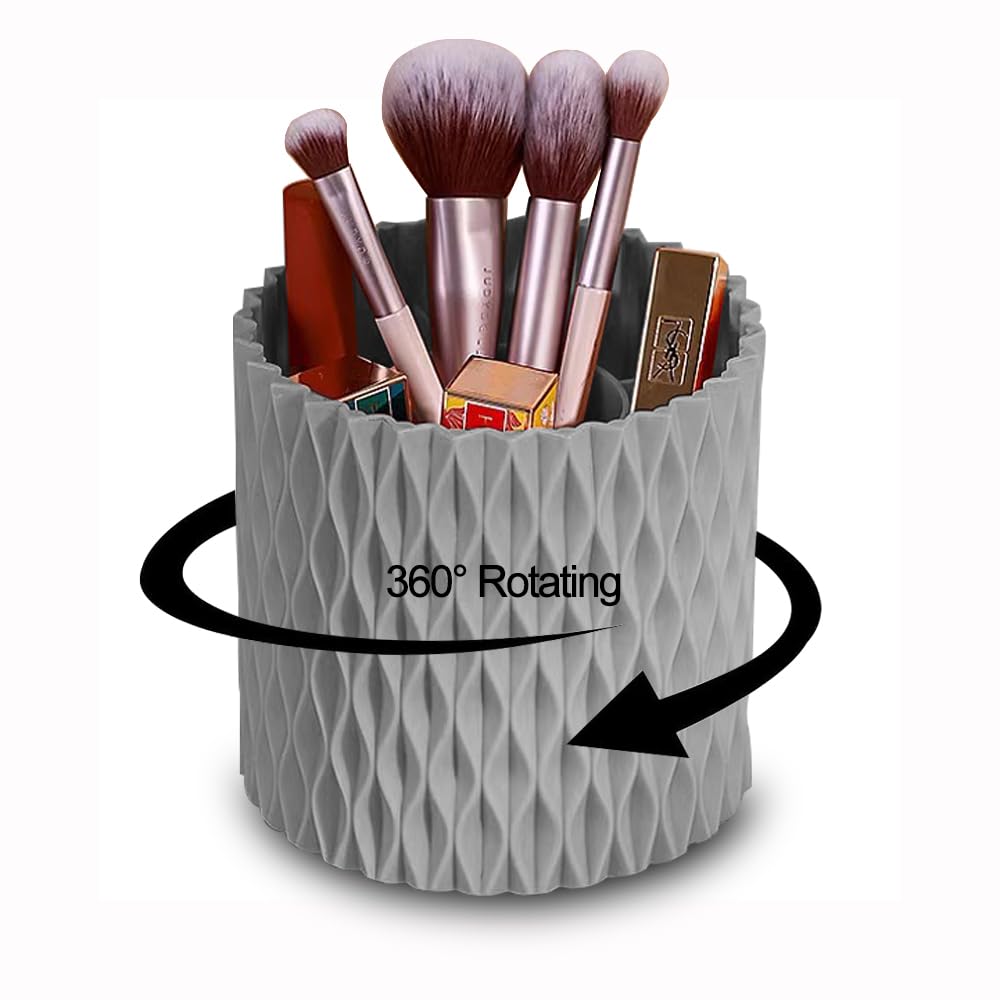 Rotating Large Desk Pen Holder Cute 5 Slots Pencil Rotating Organizer ...