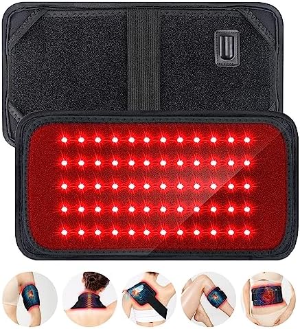 Amazon.com: Red Light Therapy, Cordless Infrared Therapy Pad for Back ...