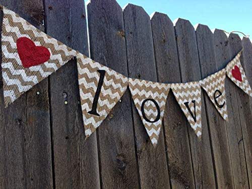Amazon.com: Love Burlap Banner Chevron : Handmade Products