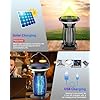 Amazon.com : ZECHUAN Solar Bug Zapper Outdoor Waterproof, Portable Pest ...