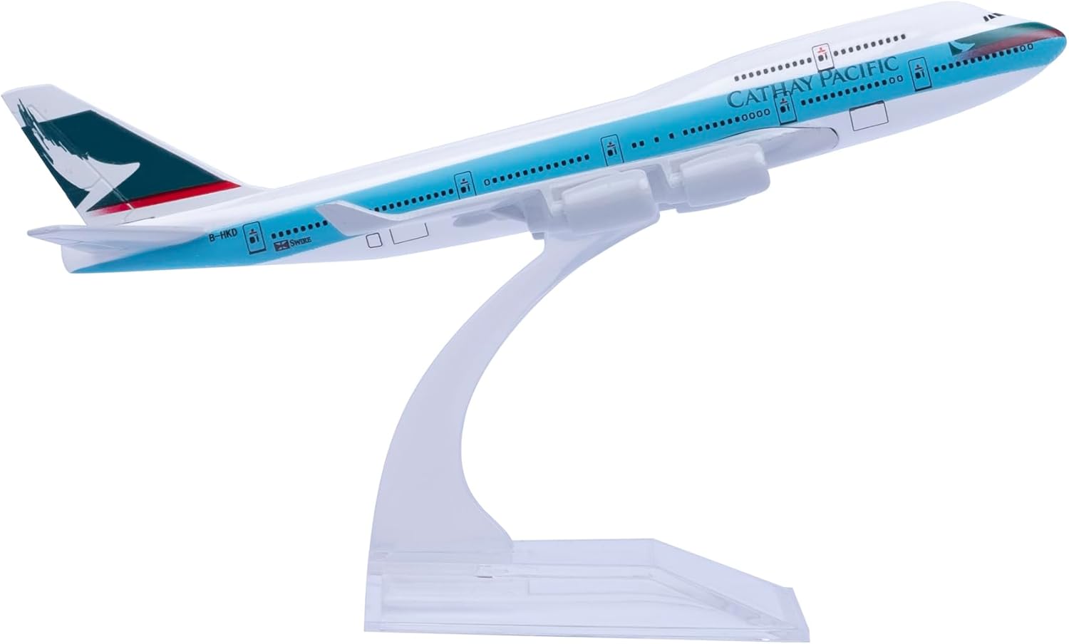 Amazon.com: Bswath Model Airplane 1:400 Scale Model Cathay Pacific B747 ...