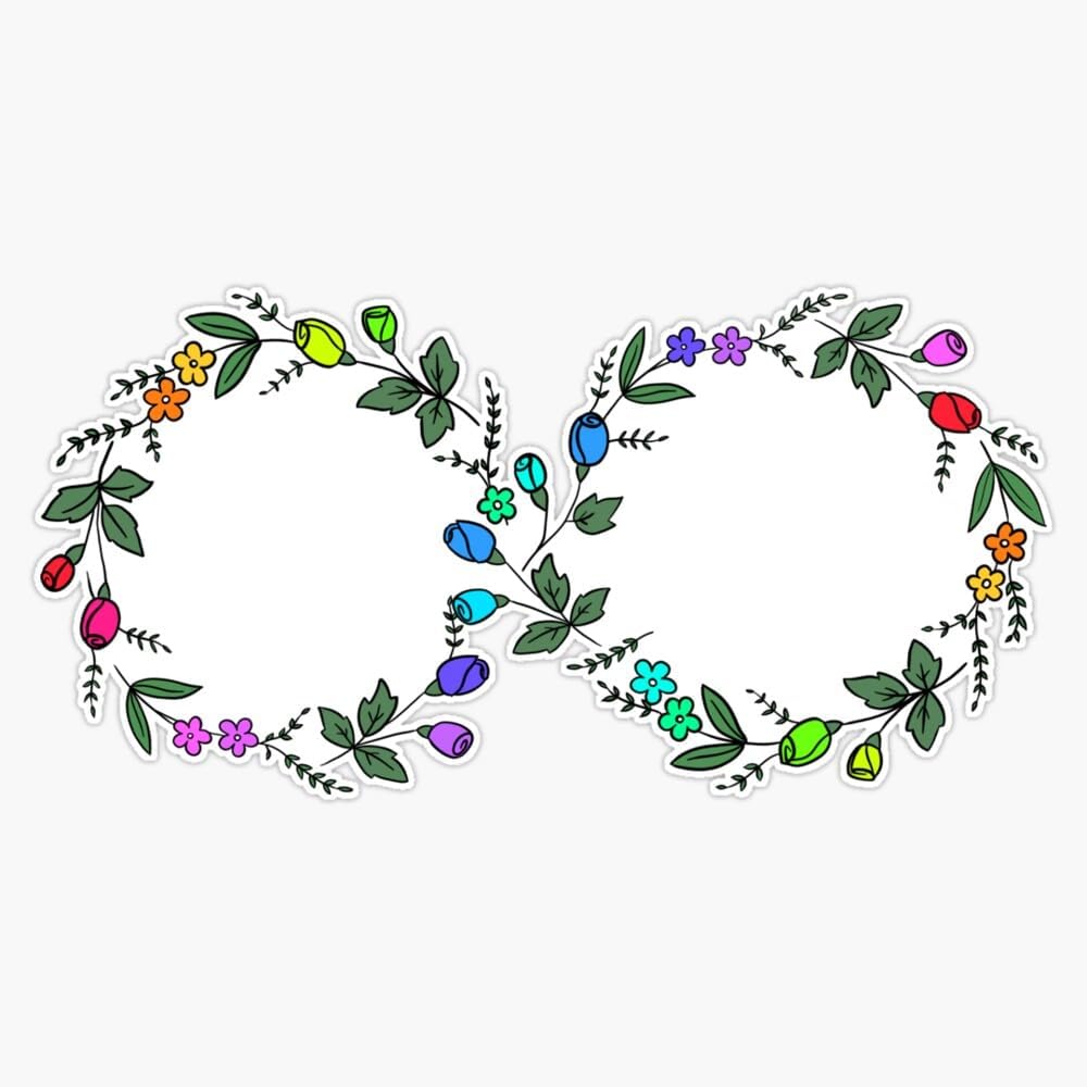 Amazon.com: Autism Floral Rainbow Infinity Sticker Vinyl Decal Bumper ...
