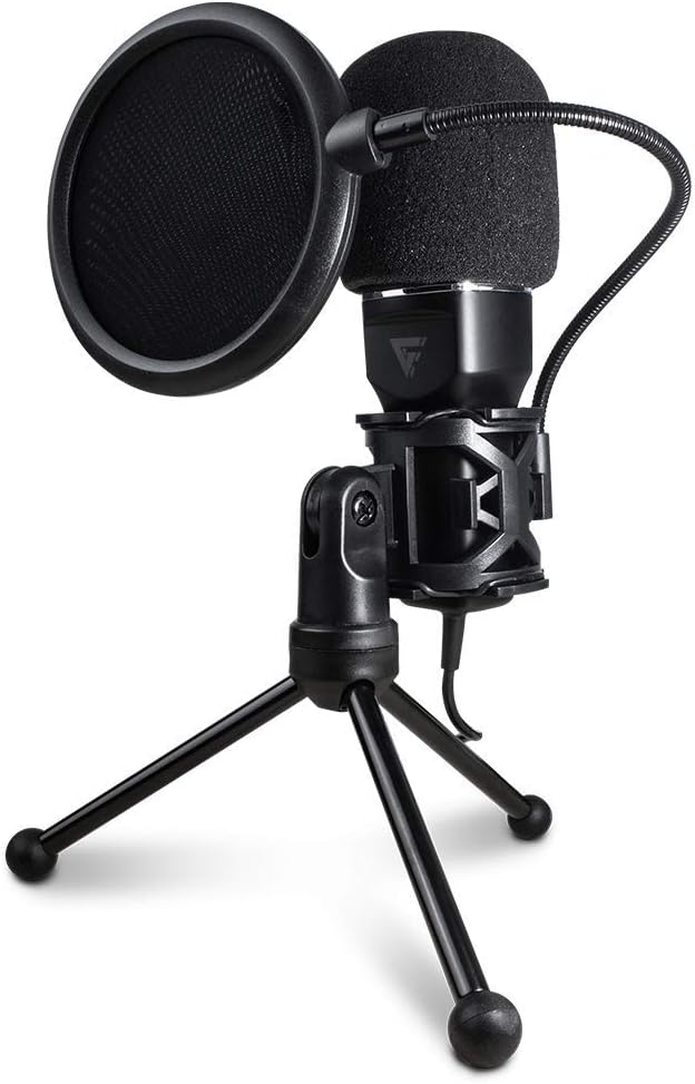 GAME FACTOR MCG700 Micrófono de Condensador HiFi 16mm, Sensibilidad ...