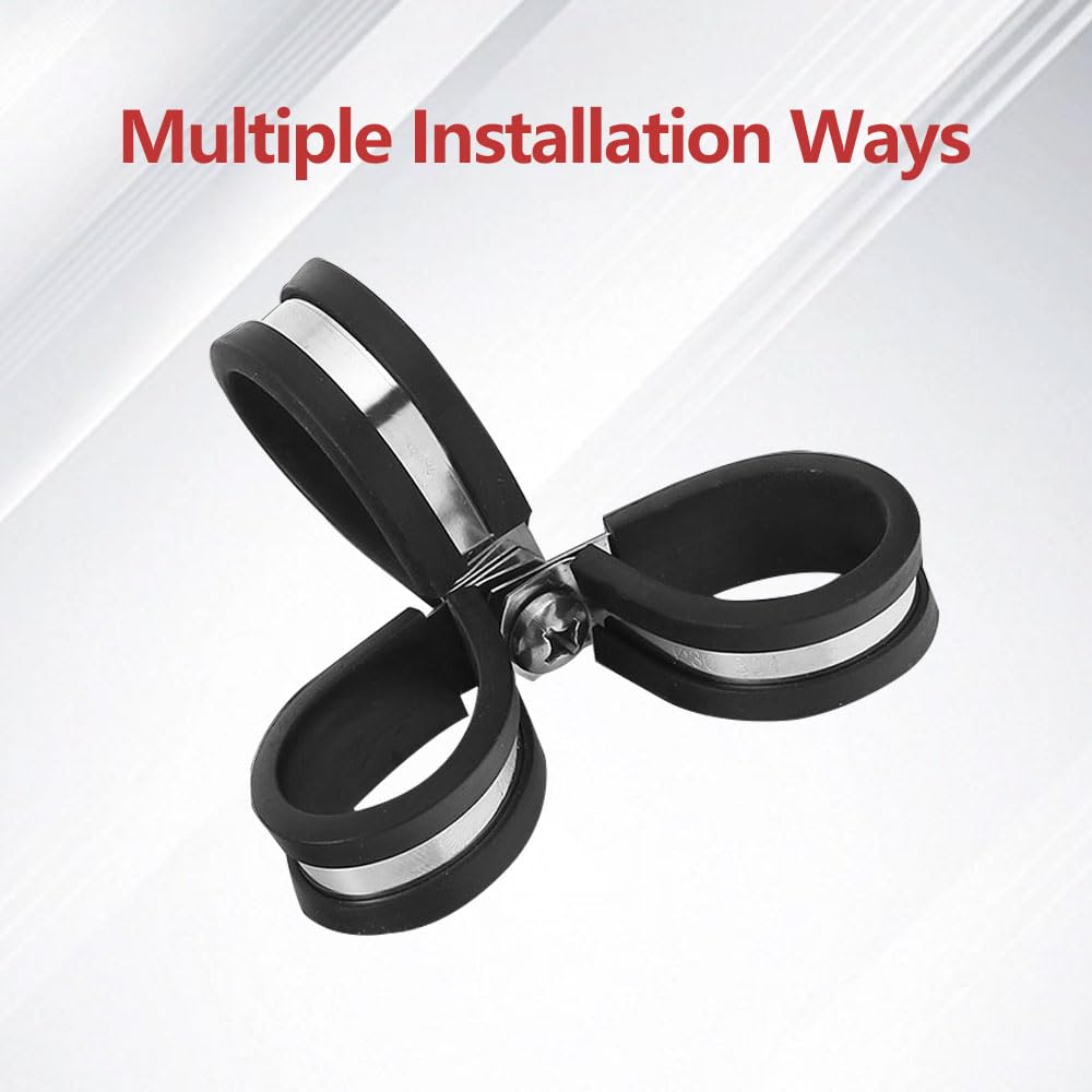 Snapklik.com : 20 Pcs 3/8 Inch Cable Clamp, Stainless Steel 304 Conduit ...