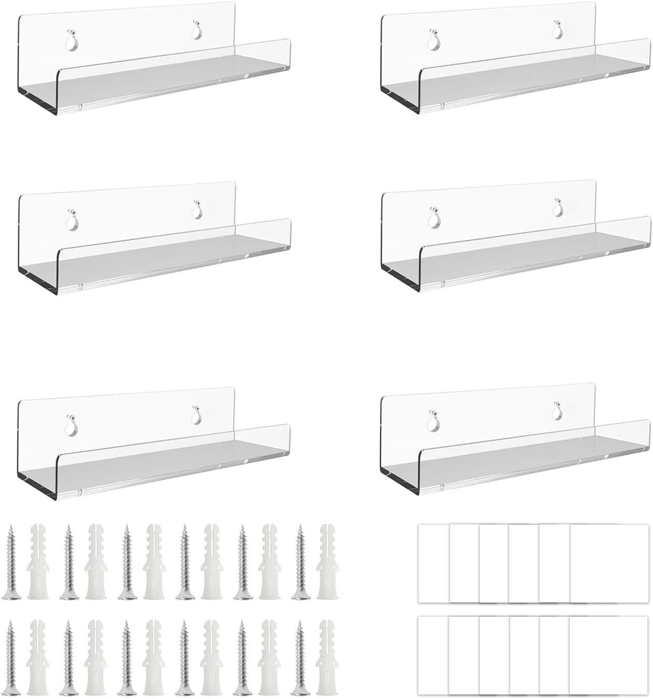 Amazon.com: ROYALITA Small Acrylic Shelves - Vinyl Record Storage - 4 ...