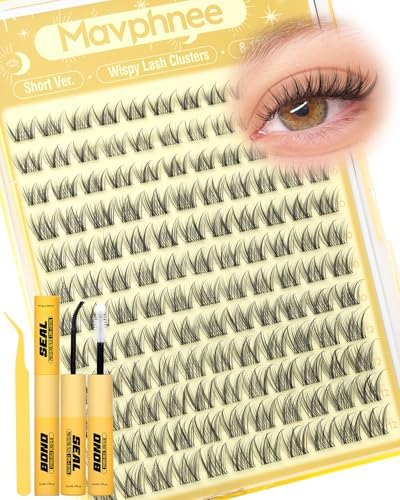 Amazon.com: Short Lash Clusters Kit 8-12MM Natural Eyelash Clusters ...