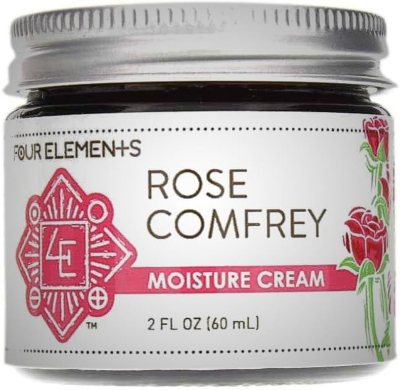 Amazon.com: Four Elements 4E Rose Comfrey Moisture Cream, a Natural Non ...