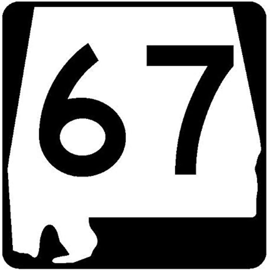 Amazon.com: Set of 3 - Alabama State Route 67 R4452 Highway Sign Road ...
