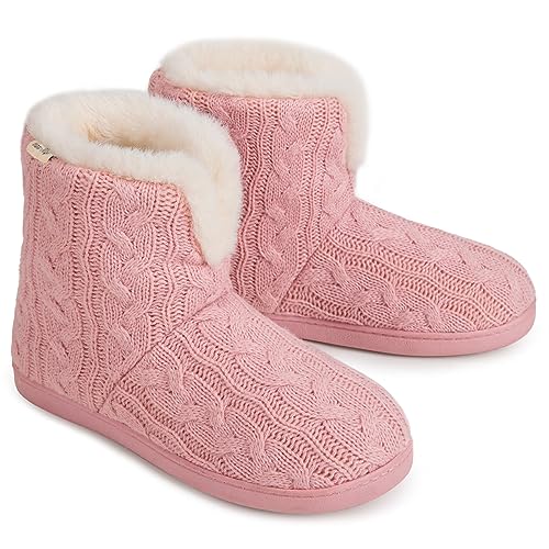 Snapklik.com : HomeTop Cozy Boot Slippers For Women Fuzzy Memory Foam ...