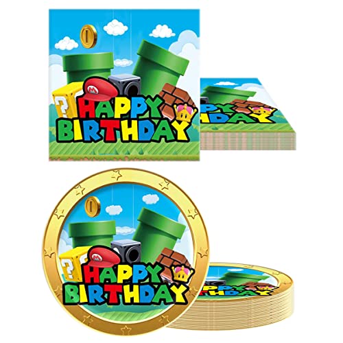 Snapklik.com : Mario Birthday Party Supplies Mario Party Tableware Sets ...