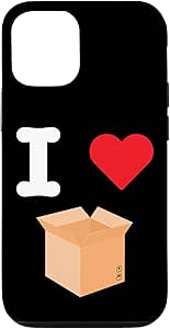 Amazon.co.jp: iPhone 12/12 Pro I Love Cardboard Box Packaging Storage ...