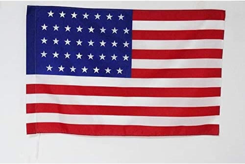 Amazon.com : United States 1877-1890 38 stars Flag 3' x 5' for a pole ...
