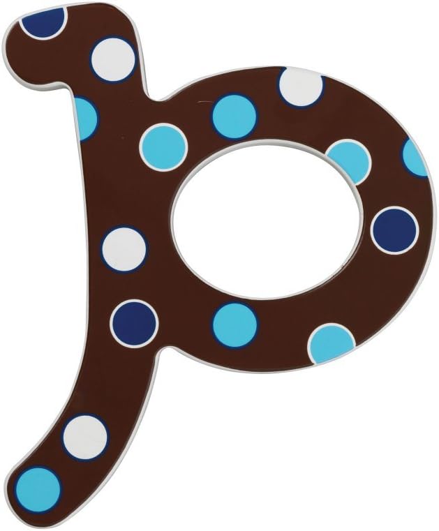 Amazon.com: Dots Hanging Initials Letter: P, Color: Preppy Coffee : Baby