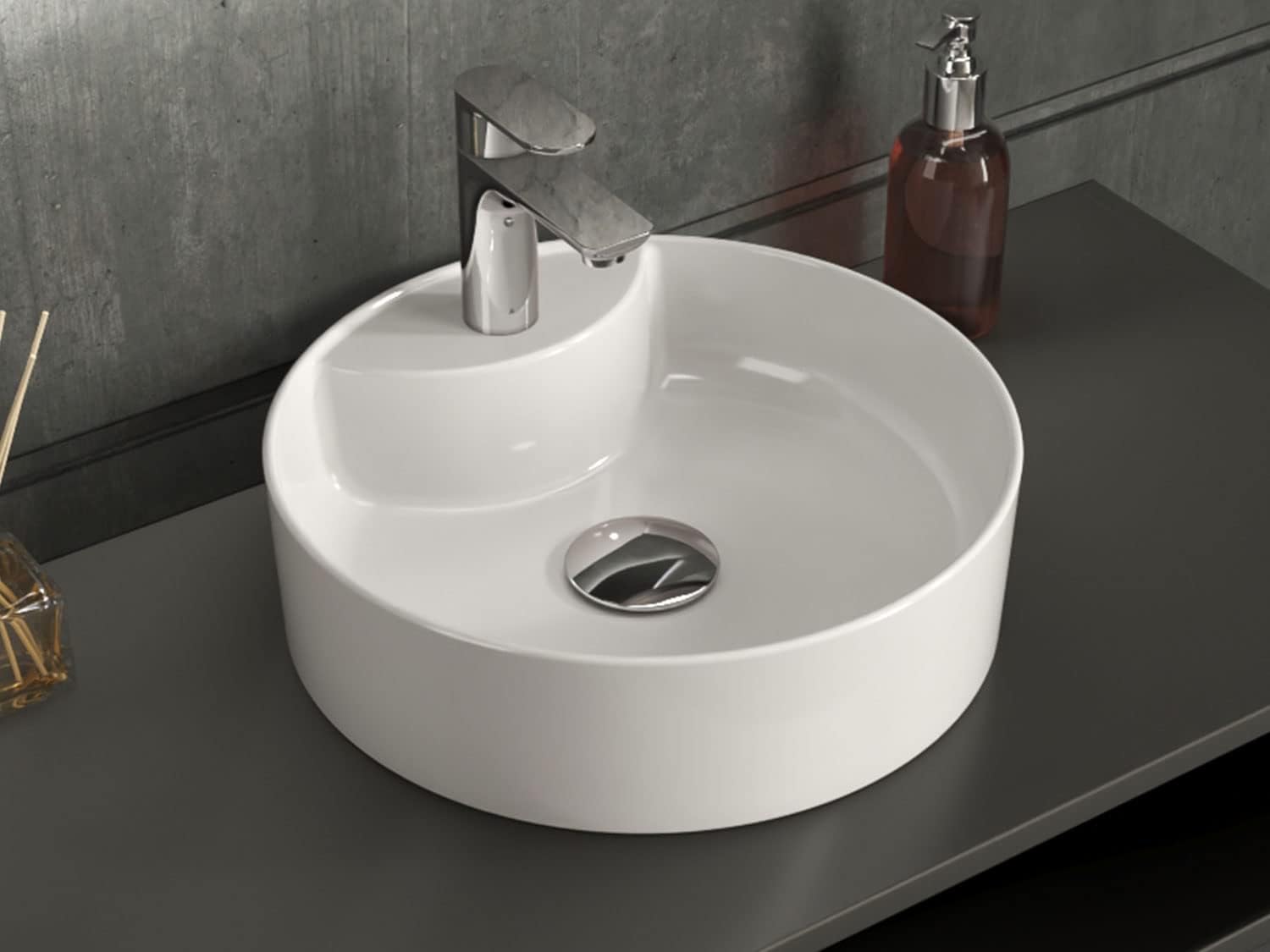 Aufsatzwaschbecken Mit Hahnloch