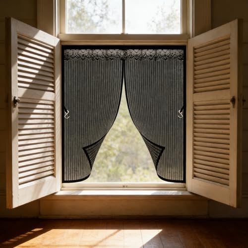 Window Fly Screen Magnetic 275 x 185 cm Fly Screen Window Mesh Bug Auto ...
