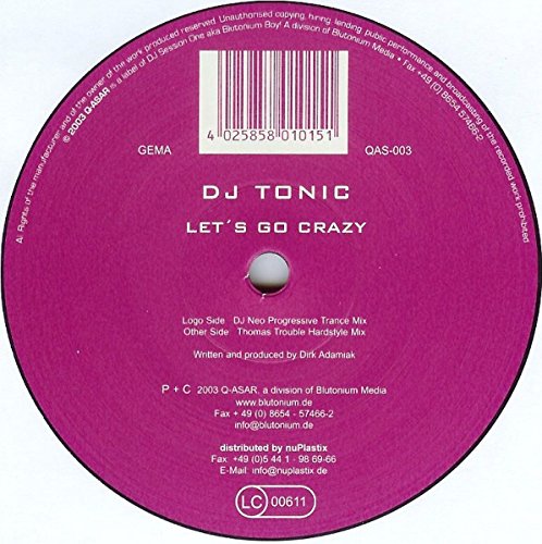 Let's Go Crazy: DJ Tonic: Amazon.es: CD y vinilos}