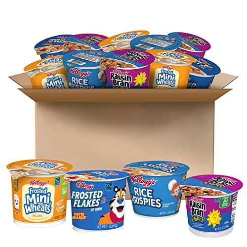 Snapklik.com : Kellogg's Cold Breakfast Cereal Cups, Bulk Pantry ...