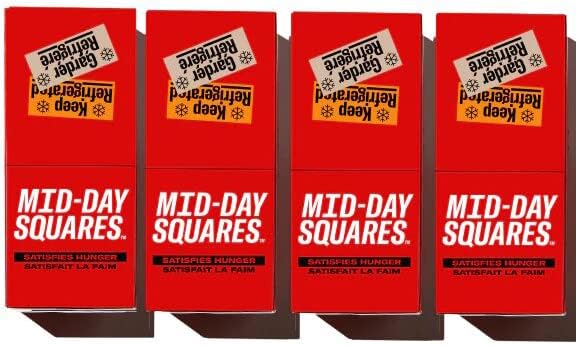 Amazon.com : Mid-Day Squares Almond Crunch Protein Chocolate Bars, 1.16 ...