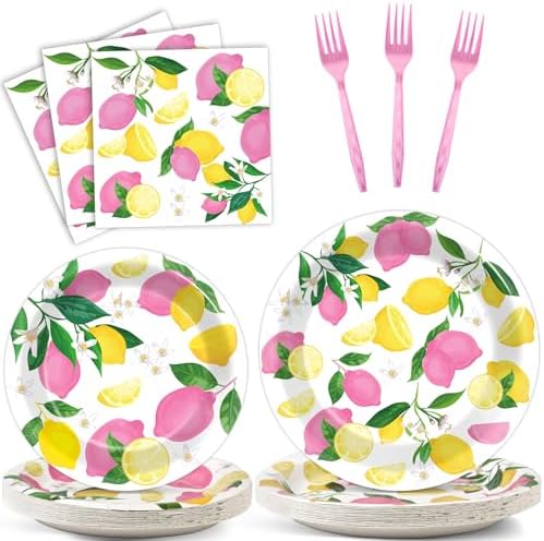 Amazon.com: 160 Pack Lemon Party Decorations Lemonade Theme Birthday ...