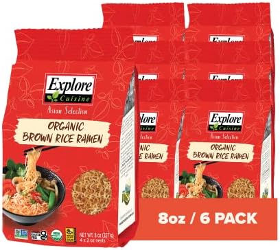 Amazon.com: Explore Cuisine Organic Brown Rice Ramen 8 oz Pack of 6 ...