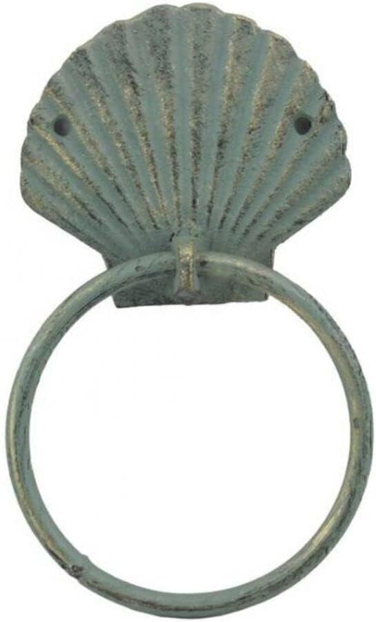 Amazon.com: Antique Bronze Cast Iron Seashell Towel Holder 8.5 ...