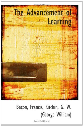 Amazon.com: The Advancement of Learning: 9781110383641: Francis: Books