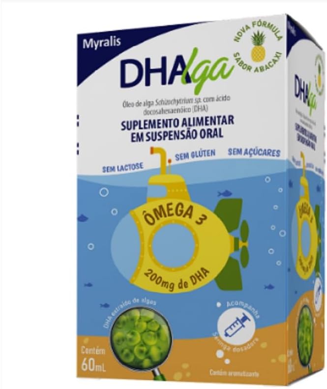 Dhalga Ômega 3 Microalgas Sabor Limão Alivia Dores 60ml… | Amazon.com.br