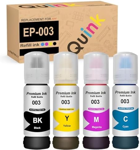 CANOFF 003 Ink for Epson L3110, L3150, L3250, L3252 L3115, L3116, L3101 ...