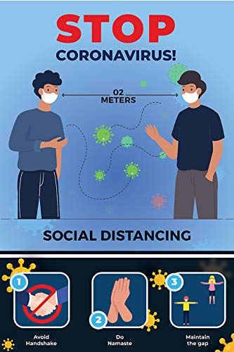 Go Green Tale Coronavirus Sticker Poster - Covid 19 Prevention -Posters ...