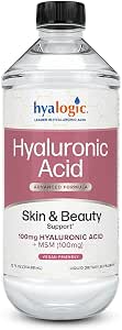Amazon.com: Hyalogic Liquid Hyaluronic Acid Supplement - Ingestible ...
