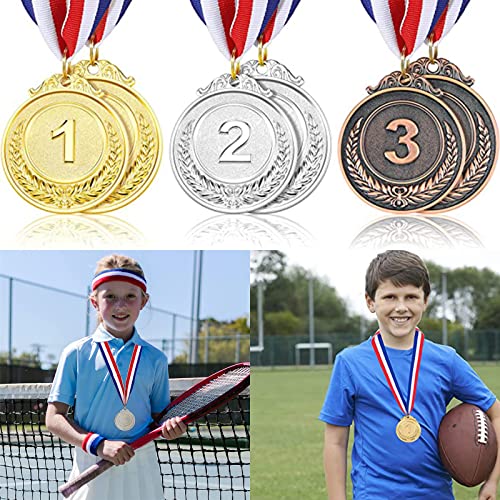 RONGYI Gold Silver Bronze Medals, 1st 2nd 3rd Award, Medals with Ribbon ...