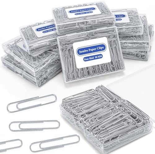 Amazon.com : Jumbo Paper Clips Non-Skid, 1000 Large Paper Clips 10 ...